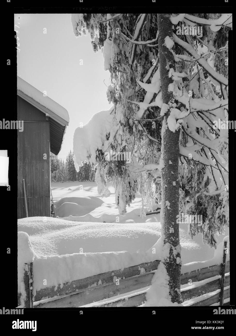 This photograph taken in 2016 captures a winter scene in Norway. It ...