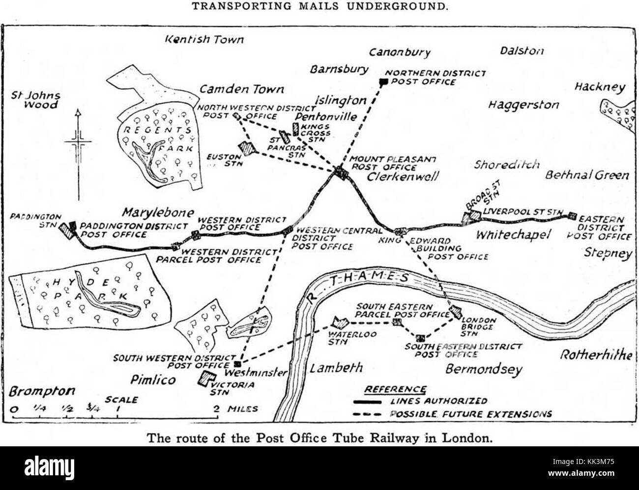 London post office railway hi-res stock photography and images - Alamy