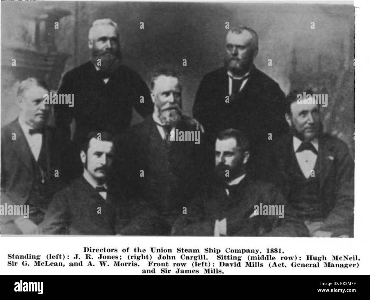 Directors of the Union Steam Ship Company, 1881 Stock Photo - Alamy