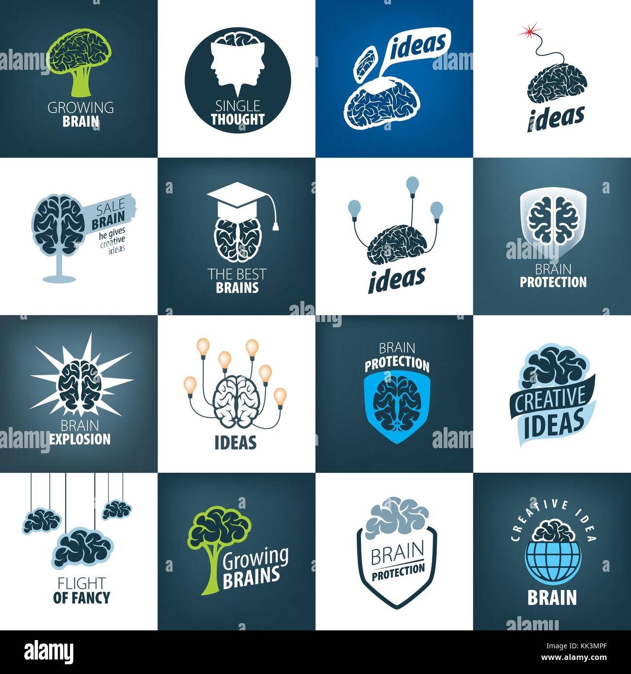 Vector brain logo Stock Vector Image & Art - Alamy