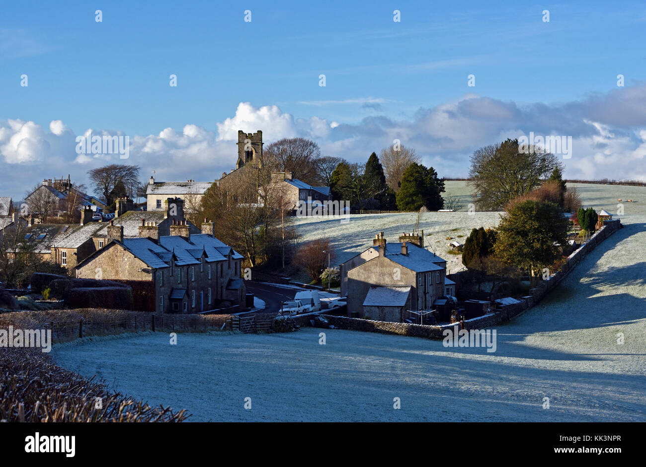 Grayrigg Village in Winter. Cumbria, England, United Kingdom, Europe ...