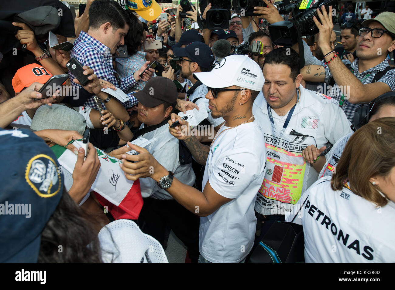 Formula One Mexican Grand Prix Featuring: LEWIS HAMILTON Where: Mexico ...