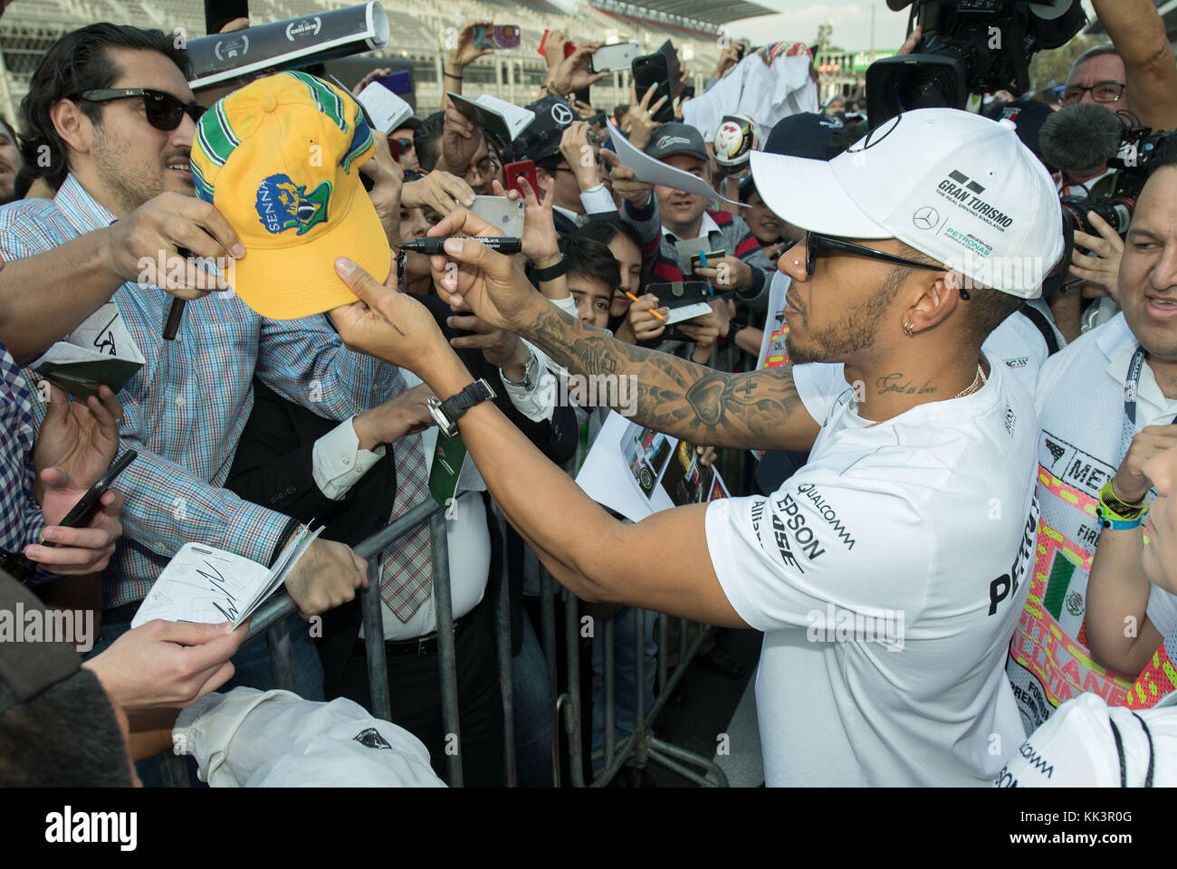 Formula One Mexican Grand Prix Featuring: LEWIS HAMILTON Where: Mexico ...