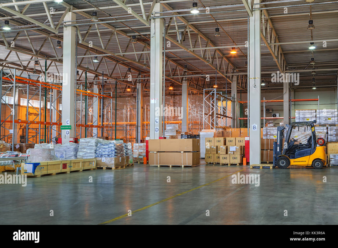 St. Petersburg, Russia - July 27, 2017: Custom Bonded Warehouse ...