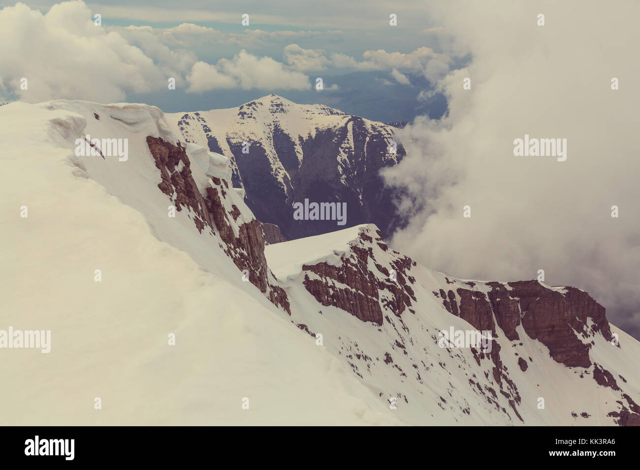 Olympus mountains in april,Greece Stock Photo - Alamy