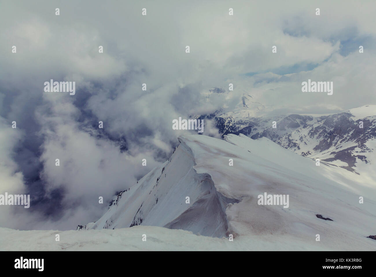 Olympus mountains in April, Greece Stock Photo - Alamy