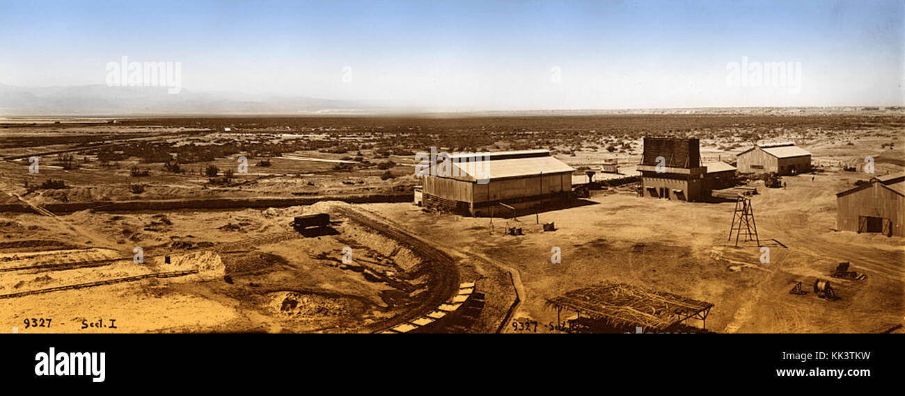 Panorama in two sections taken from the Palestine Potash factory. 1937 ...