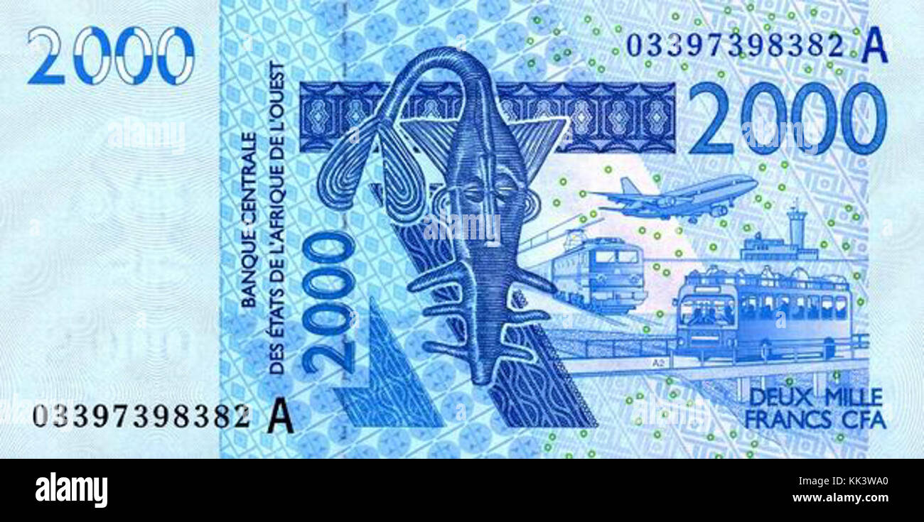 2000 frank cfa UEMOA a Stock Photo - Alamy