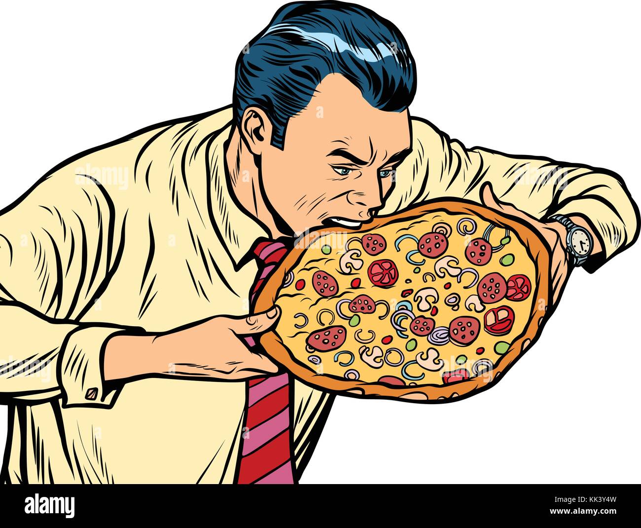 Cartoon Illustration Hungry Boy Stock Photos & Cartoon Illustration ...