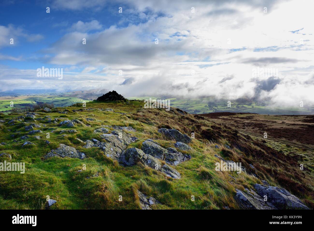 Cairn on the summit of Binsey Stock Photo - Alamy