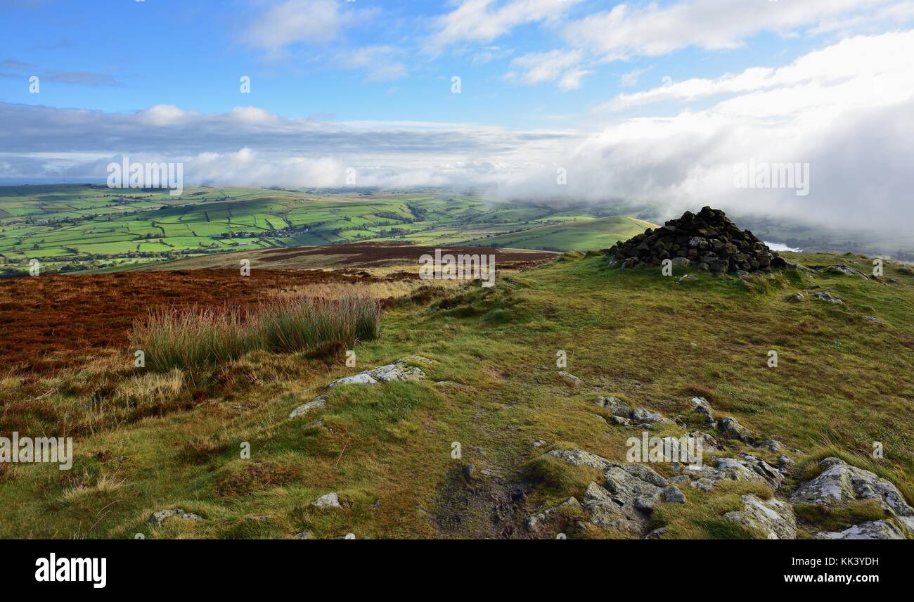 Cairn on the summit of Binsey Stock Photo - Alamy