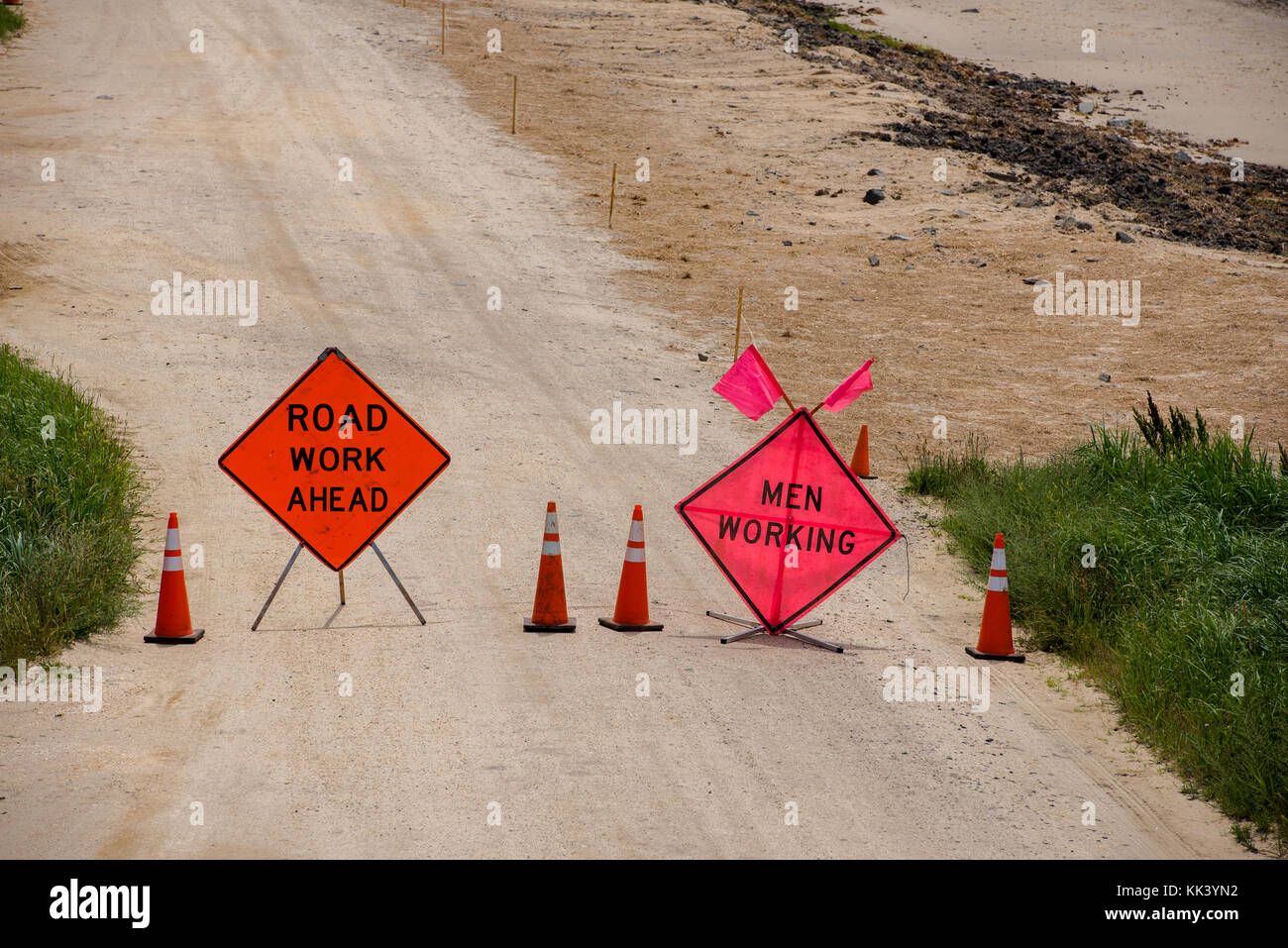Men At Work Road Signs High Resolution Stock Photography and Images - Alamy