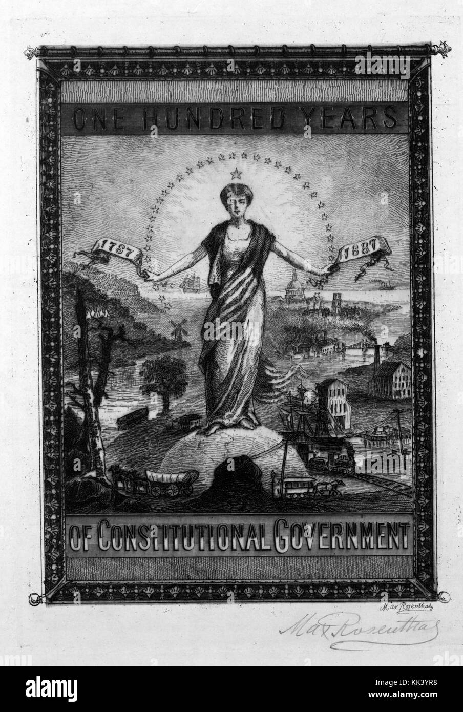 Lithograph dates Black and White Stock Photos & Images - Alamy