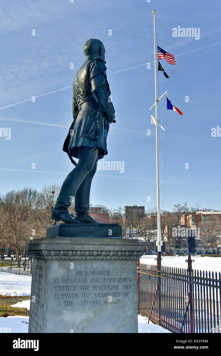Monument to General Josiah Porter behind Van Cortlandt House, Broadway ...