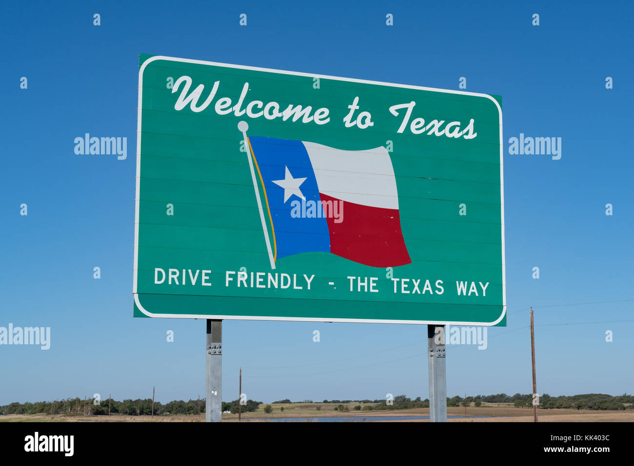 Welcome texas sign hi-res stock photography and images - Alamy