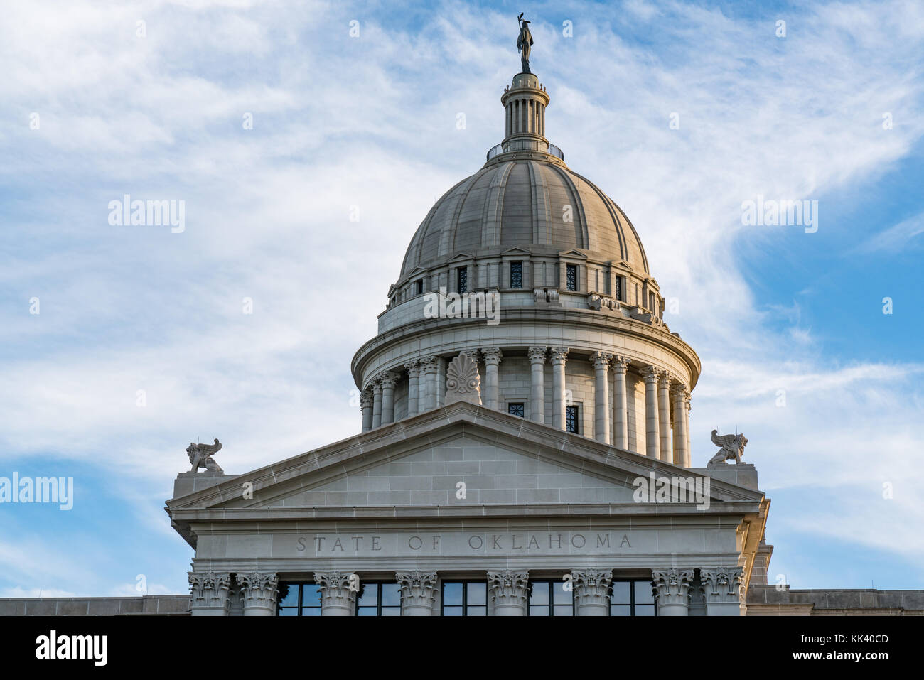 Capitol Dome of Oklahoma in Oklahoma City, OK Stock Photo - Alamy