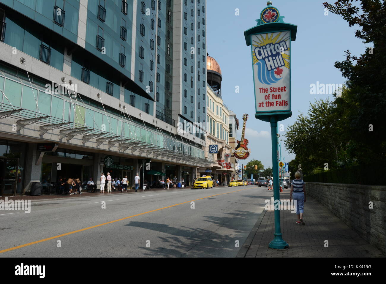 Clifton Hill and Hard Rock Niagara Falls street hill of fun at the ...
