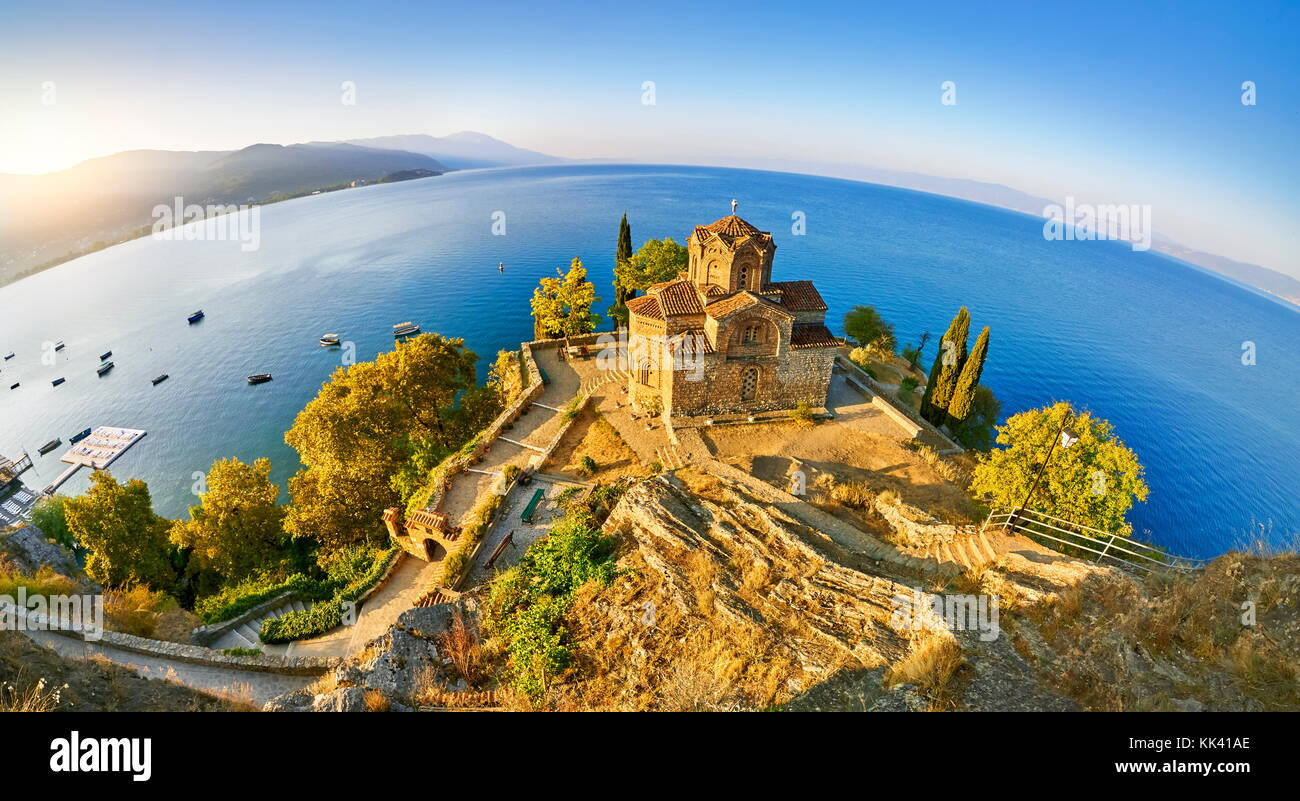 Church of St. John at Kaneo, Ohrid, Macedonia, UNESCO Stock Photo - Alamy