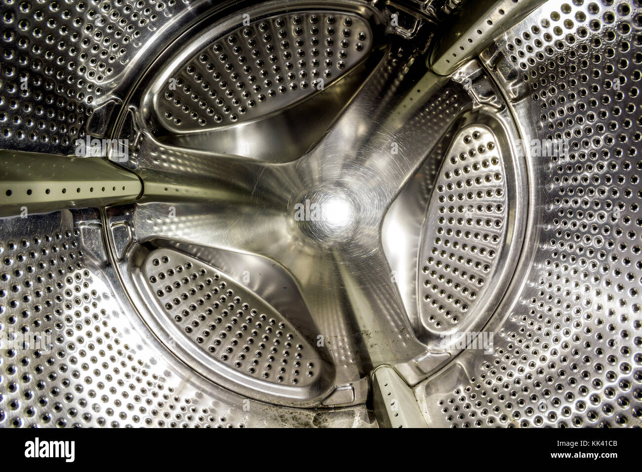 Inside view of a drum of a washing machine Stock Photo - Alamy
