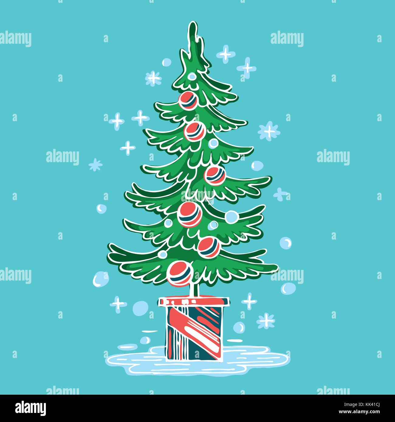 Winter holiday object Stock Vector Images - Alamy