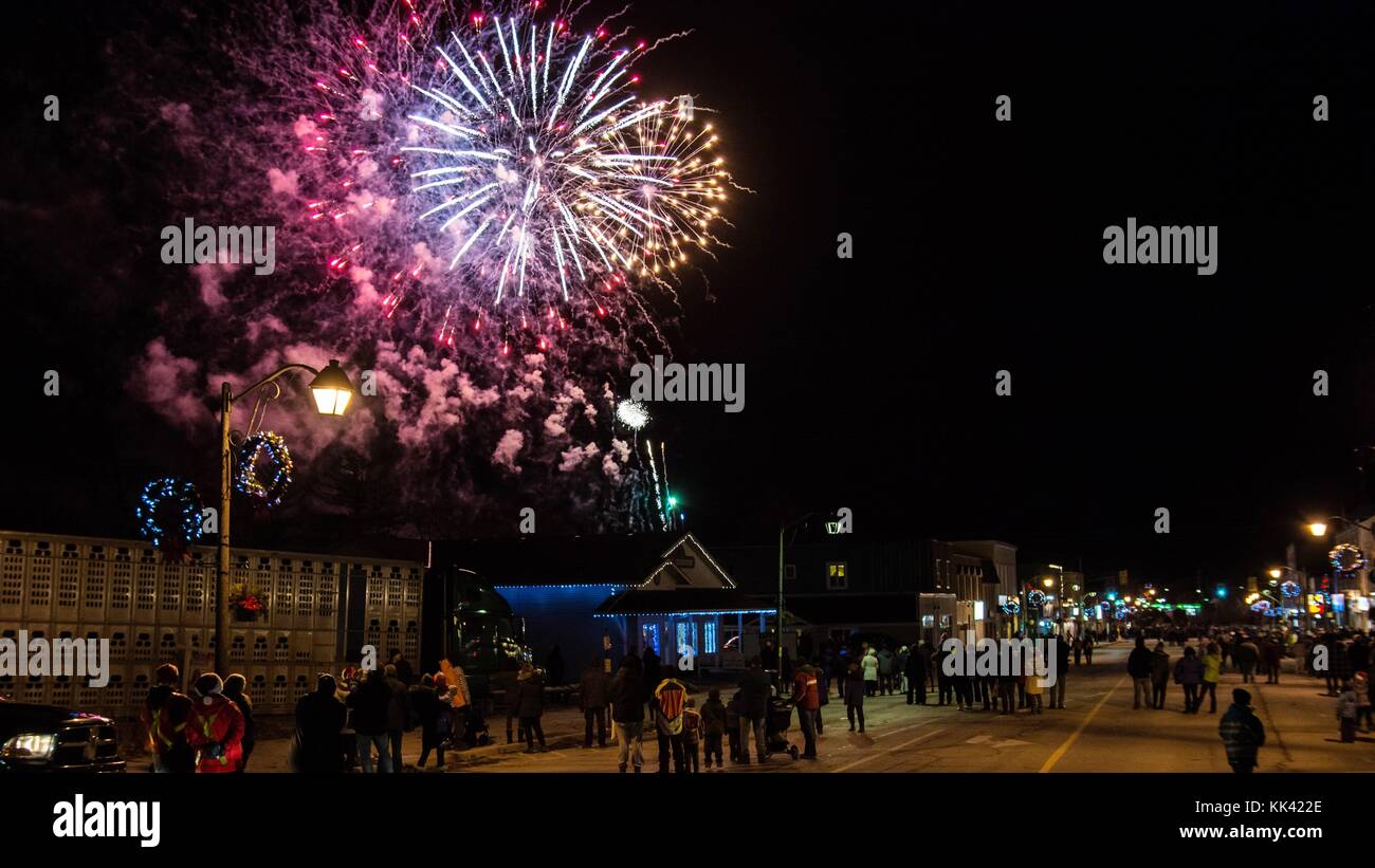 Fireworks In The Street Stock Photo - Alamy