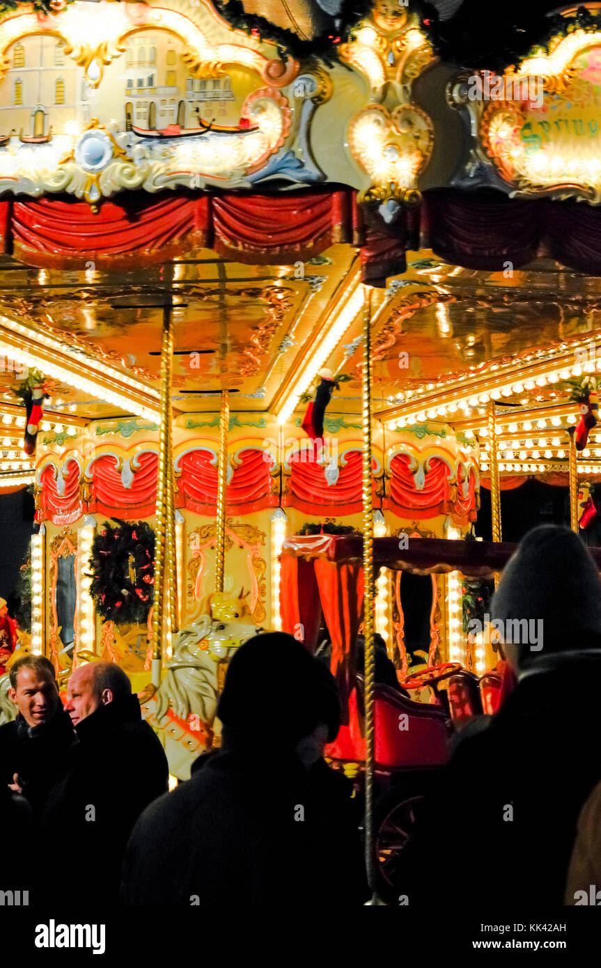 A galloper on a carousel Stock Photo - Alamy