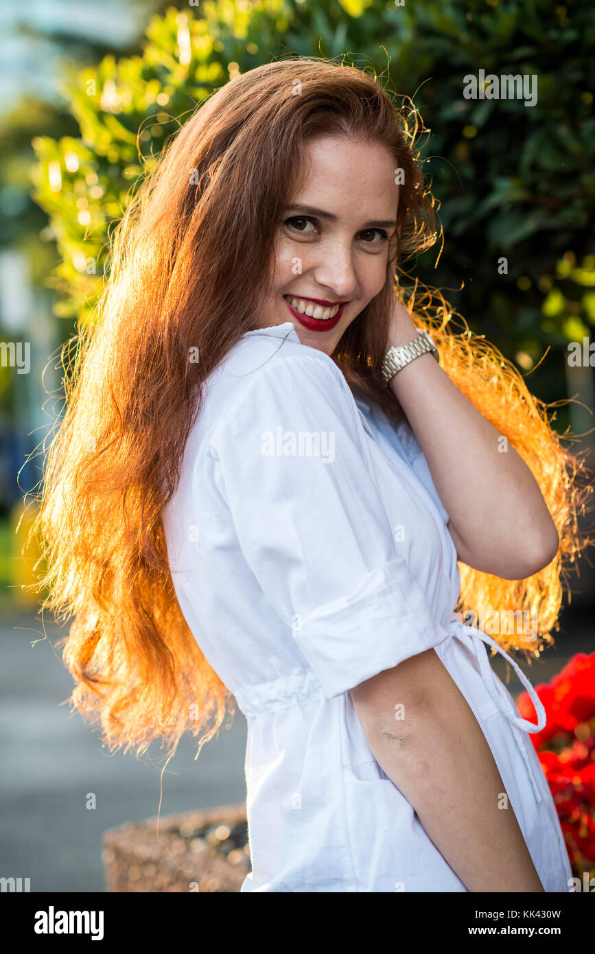 single young lady in her 20s indoor and outdoor portraits taken in ...