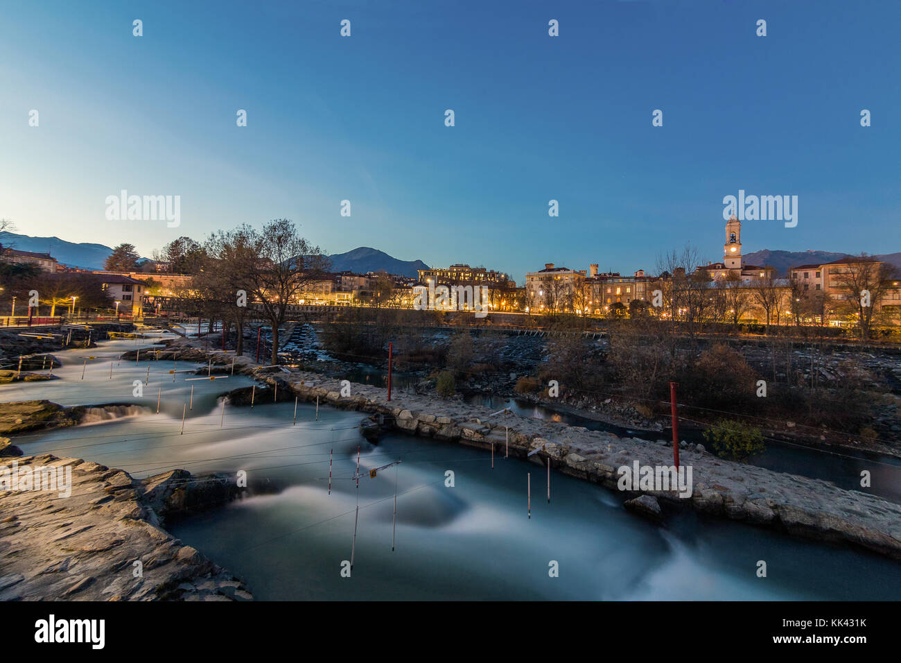 IMG 3347 Blue Hour in Ivrea Piemonte Italy canoe Stadium The Dora ...