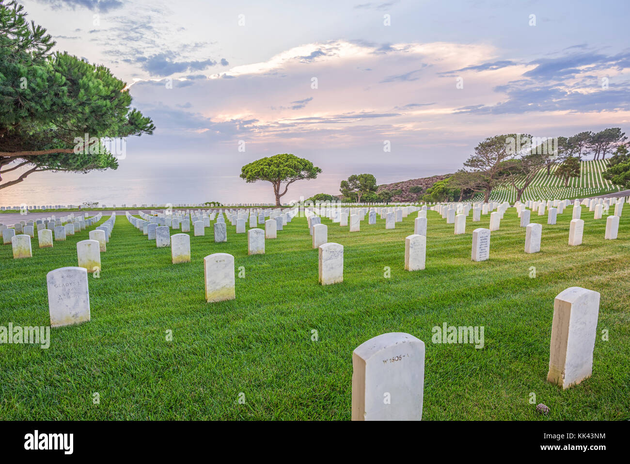 Fort Rosecrans National Cemetery. San Diego, California Stock Photo - Alamy