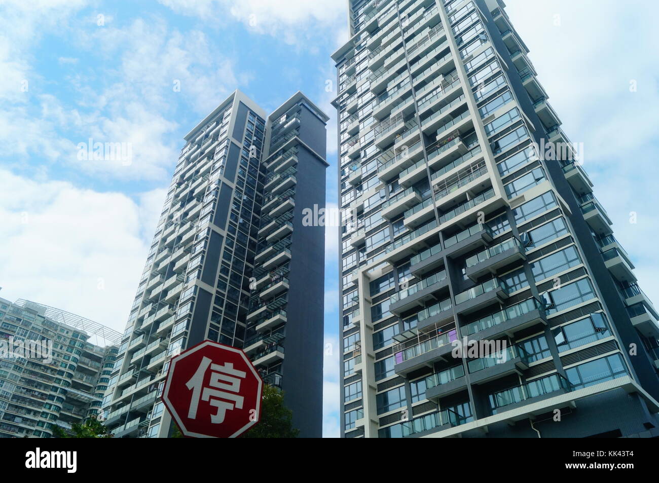 The architectural appearance of residential buildings. In shenzhen ...