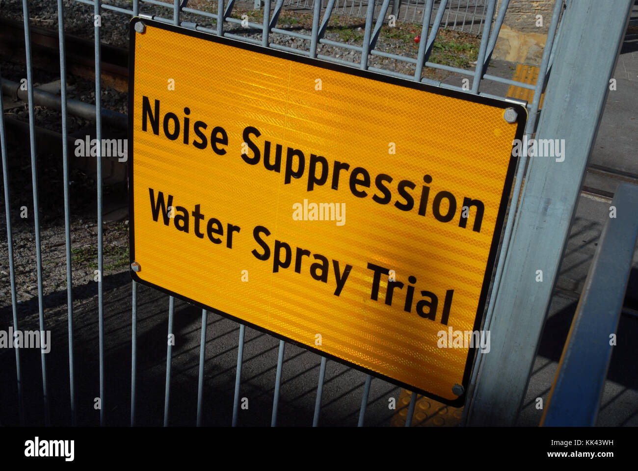 Noise Suppression Water Spray Sign, Perth, Australia Stock Photo - Alamy