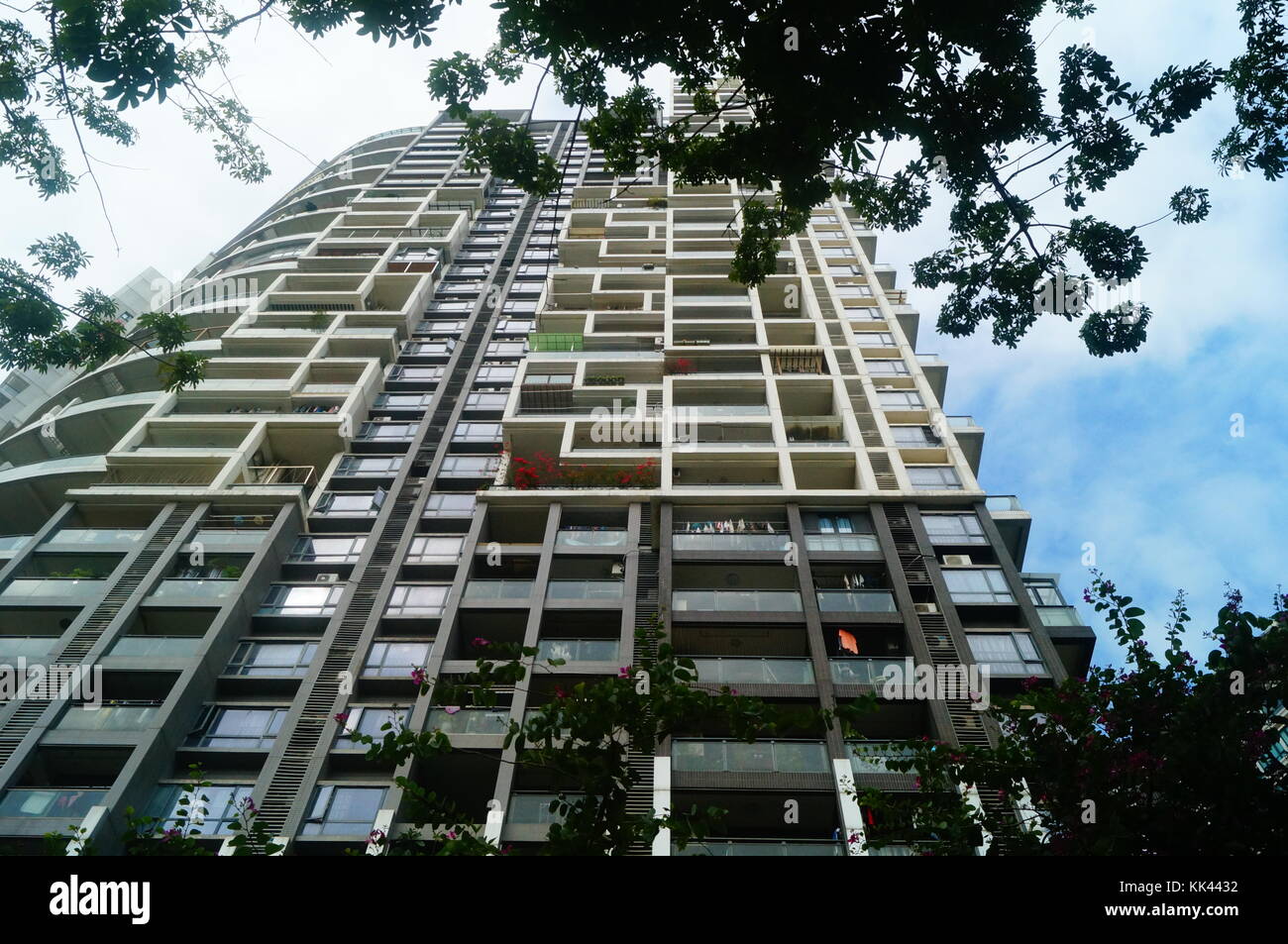 The architectural appearance of residential buildings. In shenzhen ...