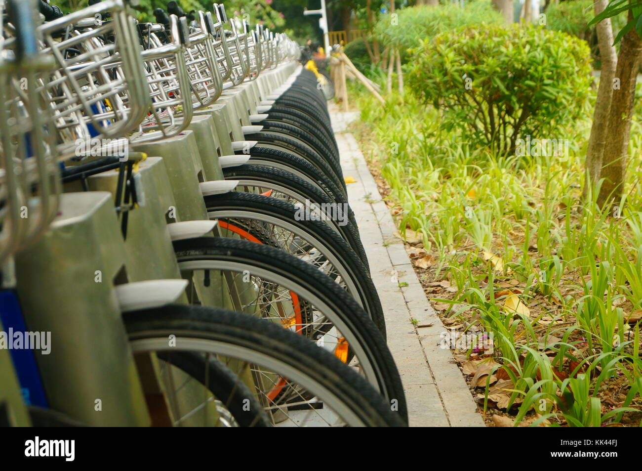 Public bike rental facilities hi-res stock photography and images - Alamy