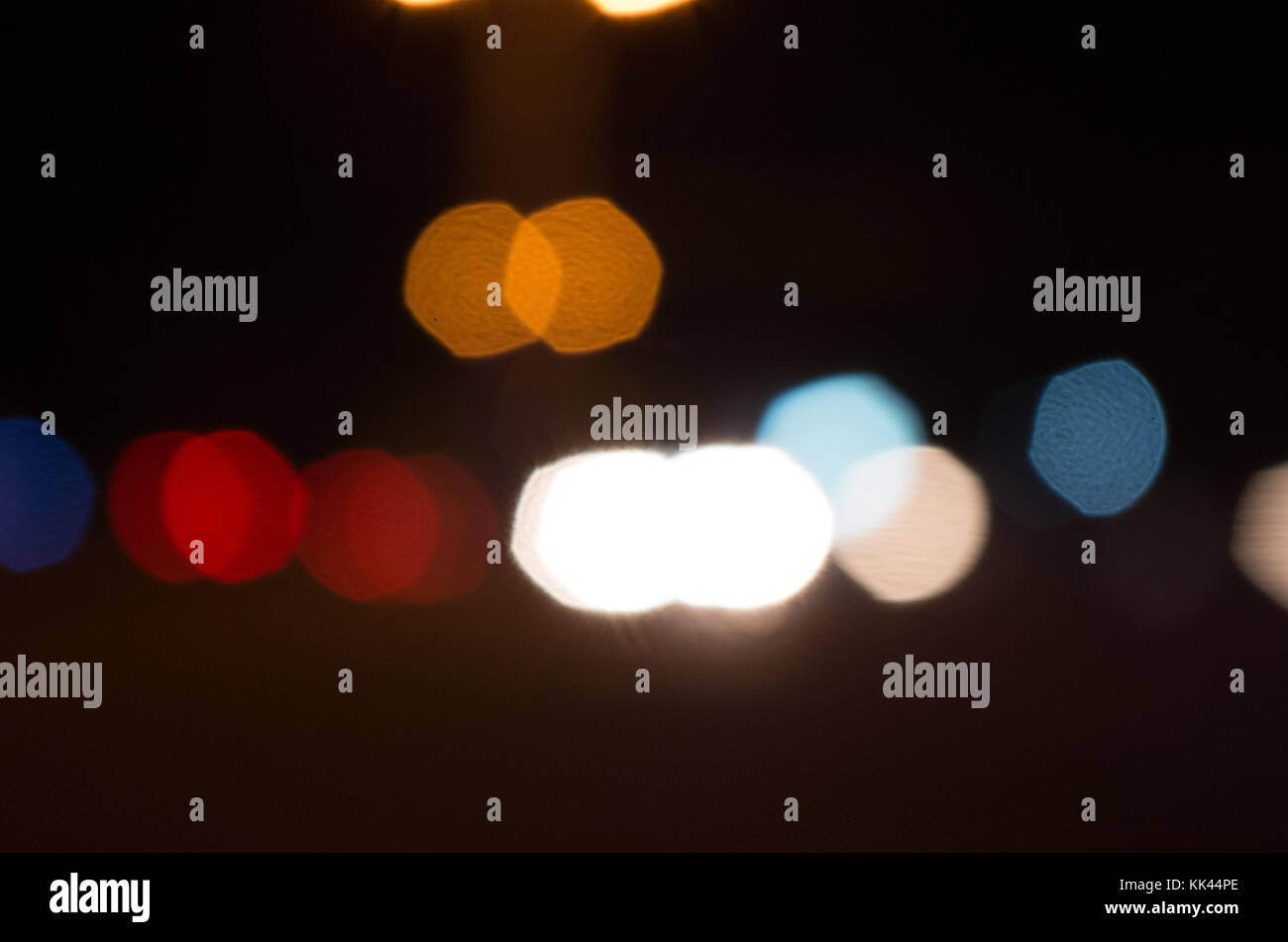 Blurred street lights background Stock Photo - Alamy