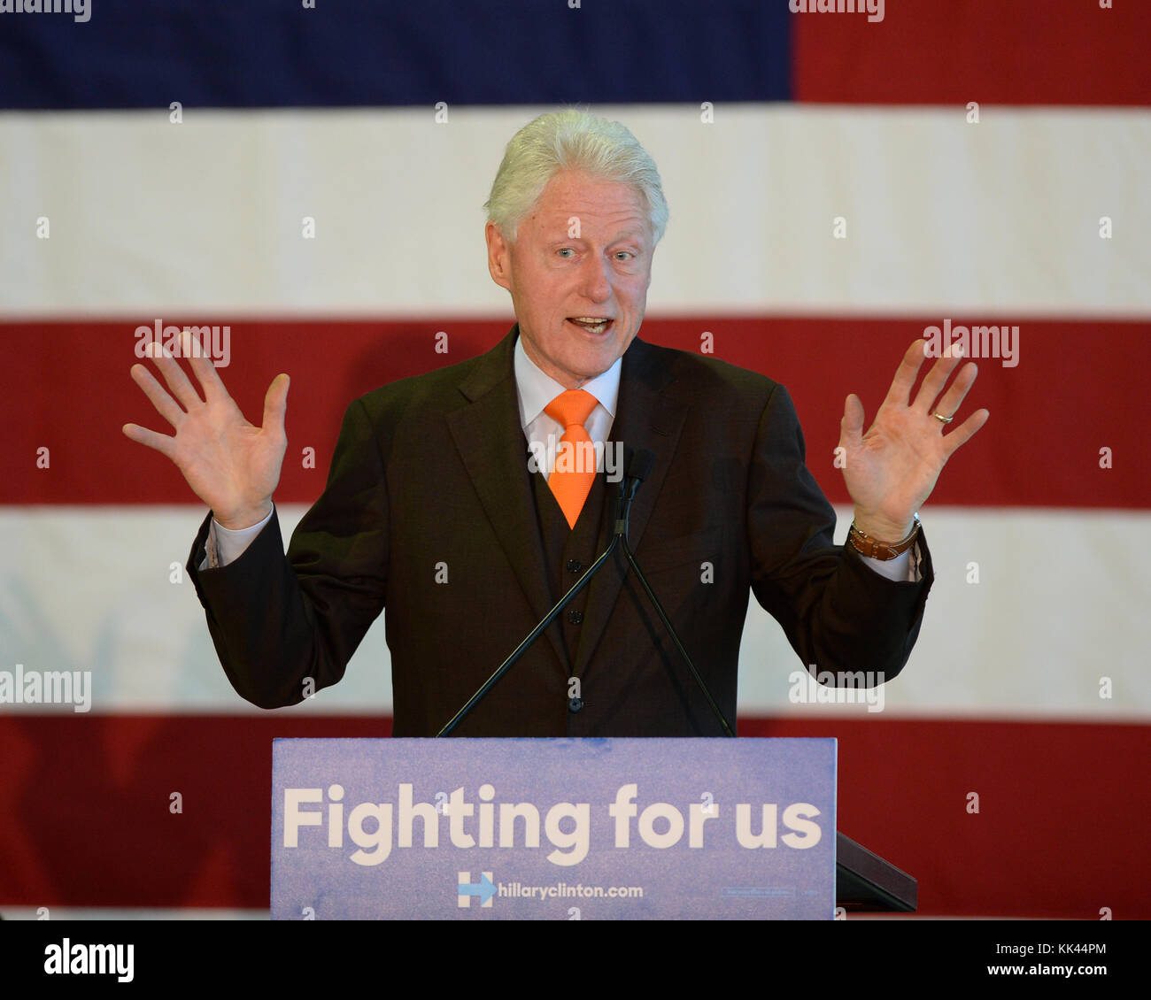RIVIERA BEACH, FL - FEBRUARY 15: Former U.S. President Bill Clinton ...