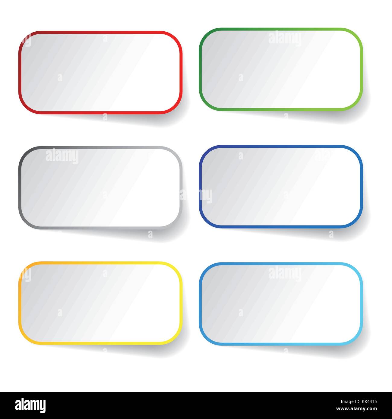 Empty label sticker set Stock Vector Image & Art - Alamy