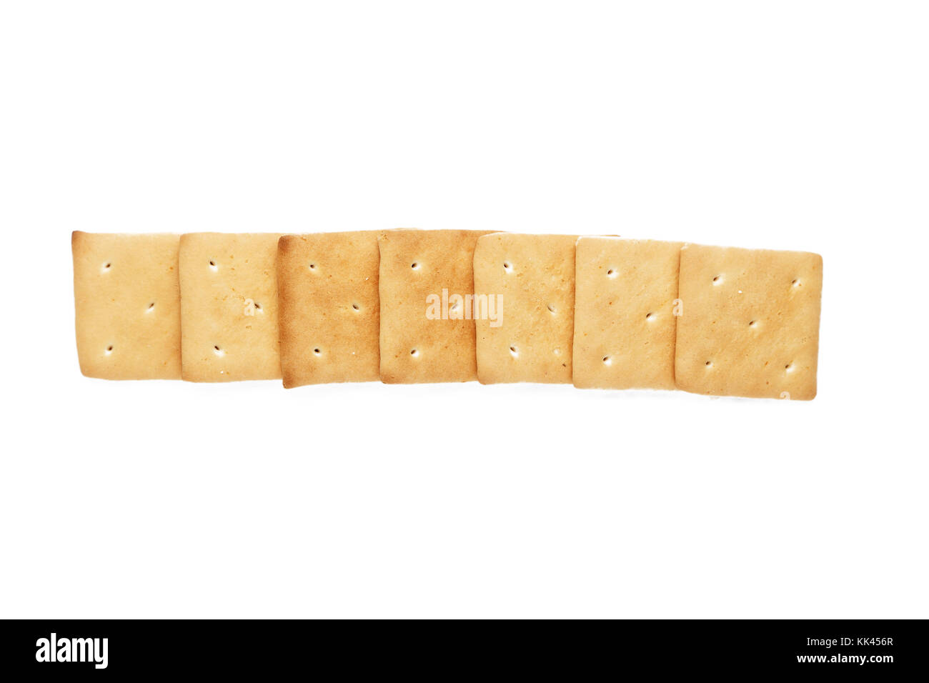 light breakfast, crackers isolated on white background Stock Photo - Alamy