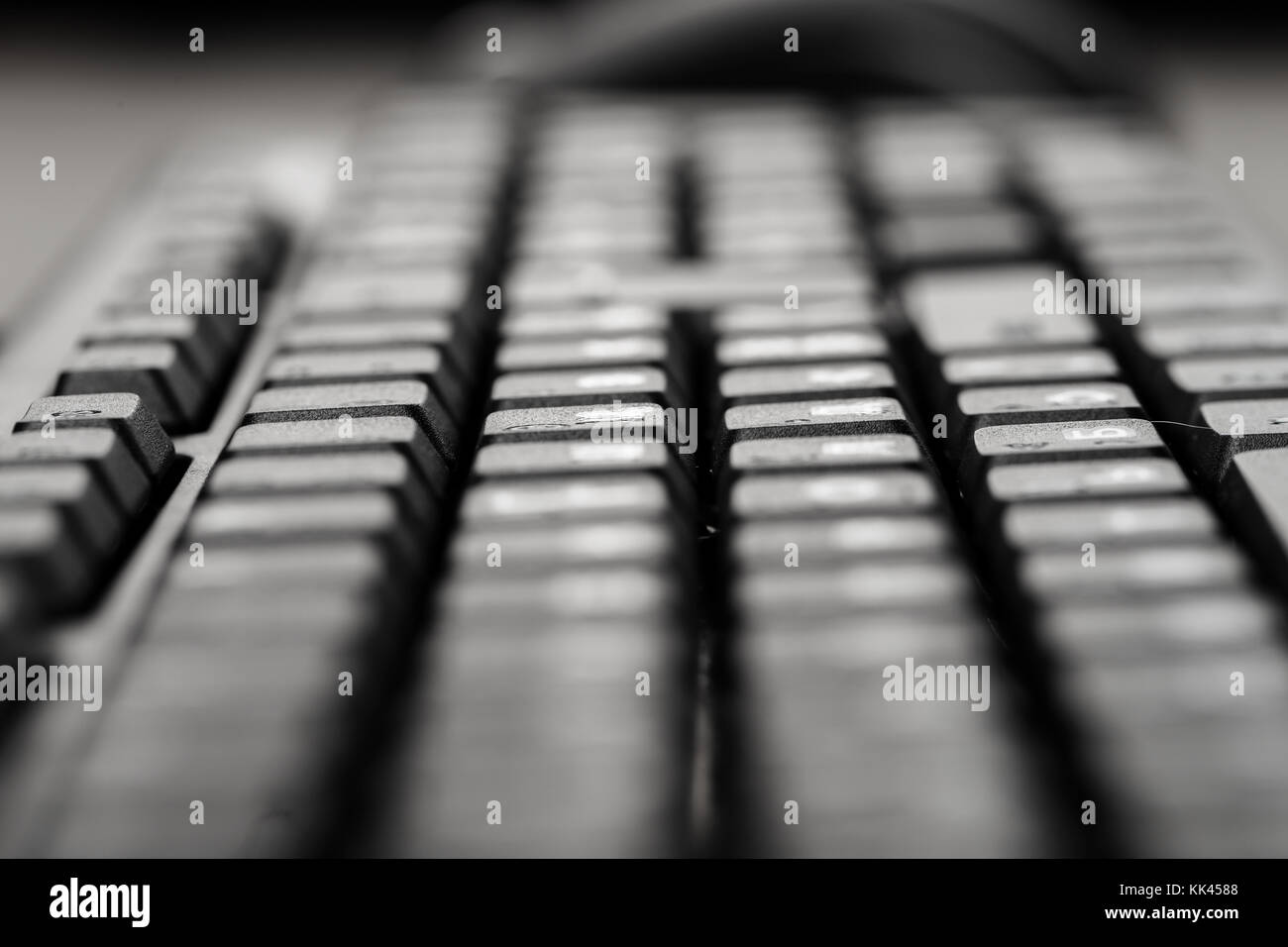 office technology, black wireless keyboard for computer Stock Photo - Alamy