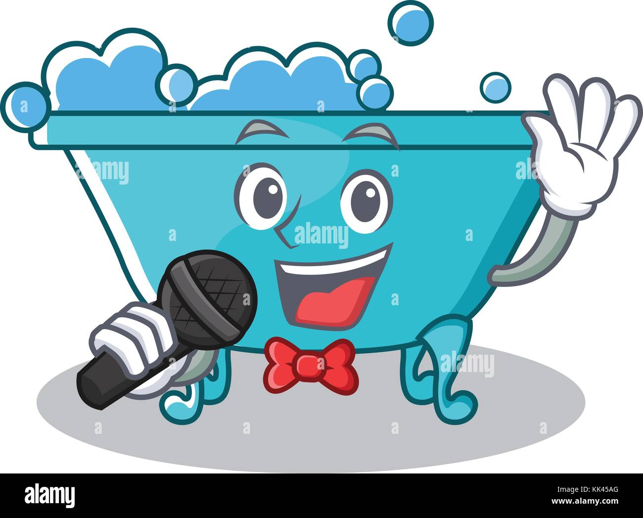 Singing bathtub character cartoon style Stock Vector Image & Art - Alamy