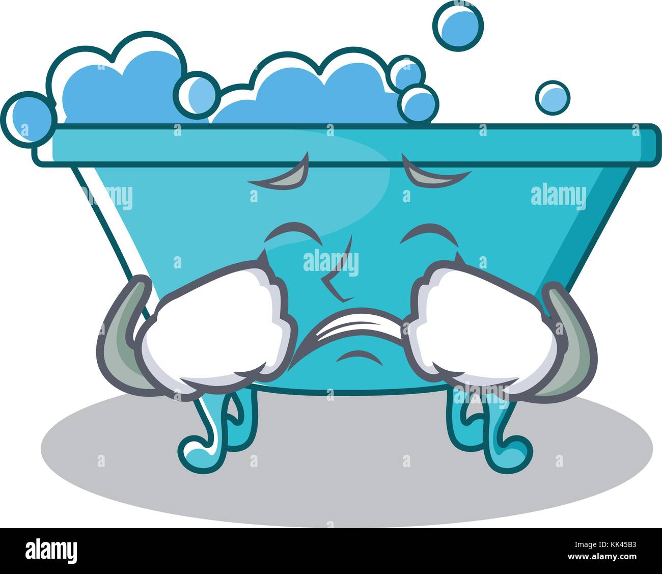Crying bathtub character cartoon style Stock Vector Image & Art - Alamy
