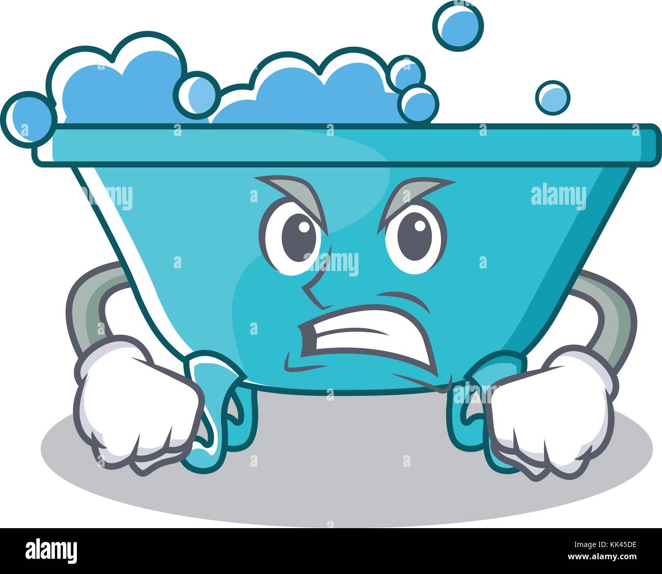 Angry bathtub character cartoon style Stock Vector Image & Art - Alamy