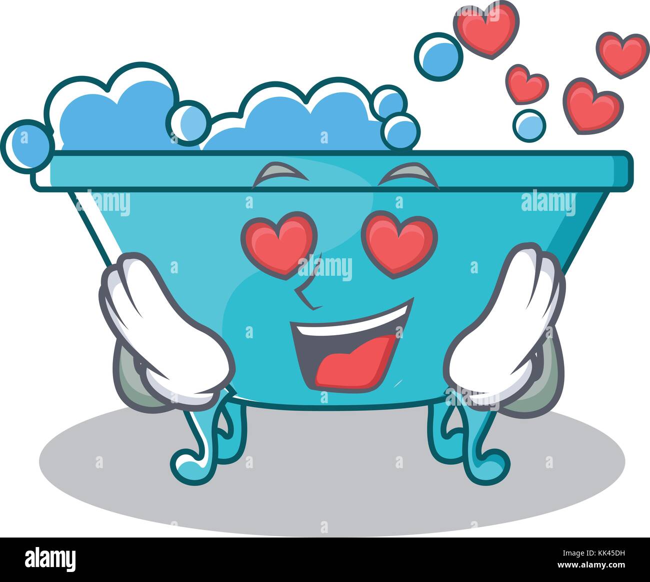 In love bathtub character cartoon style Stock Vector Image & Art - Alamy