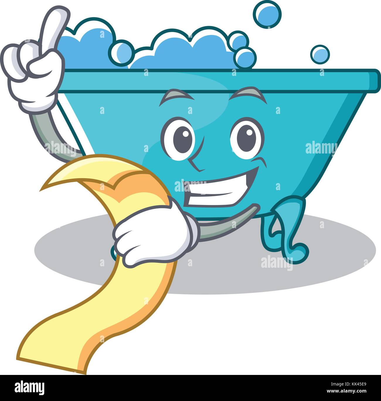 With menu bathtub character cartoon style Stock Vector Image & Art - Alamy