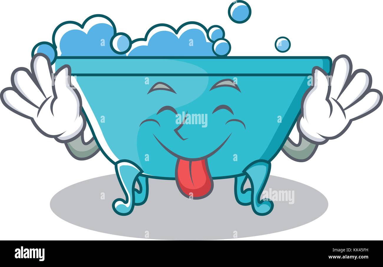 Tongue out bathtub character cartoon style Stock Vector Image & Art - Alamy