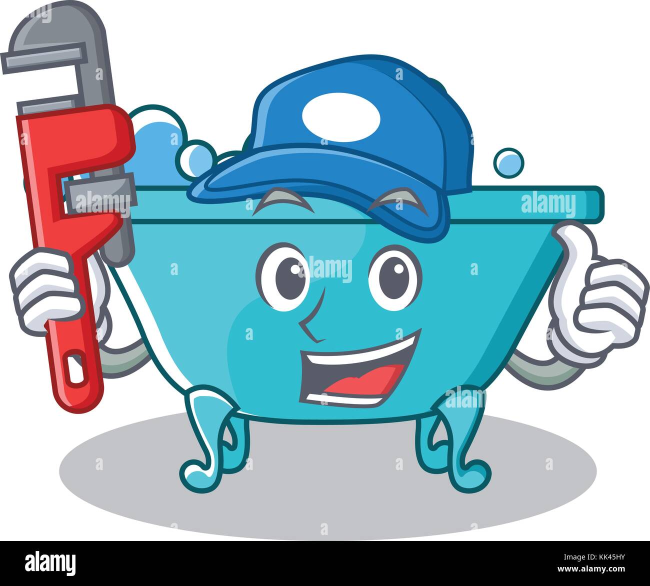 Plumber bathtub character cartoon style Stock Vector Image & Art - Alamy