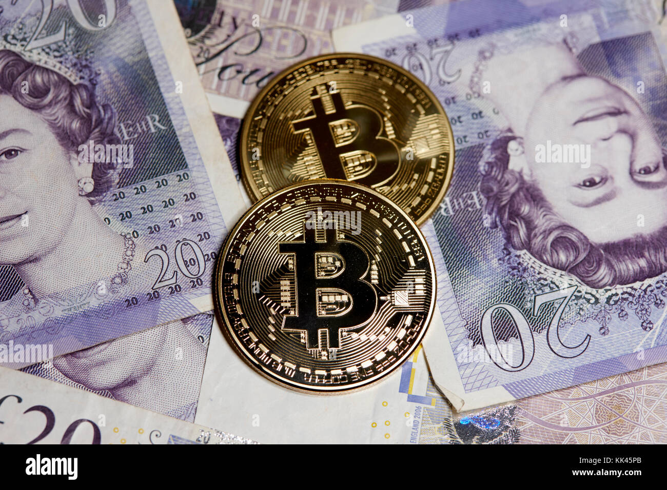 bitcoin and great british pounds Stock Photo - Alamy