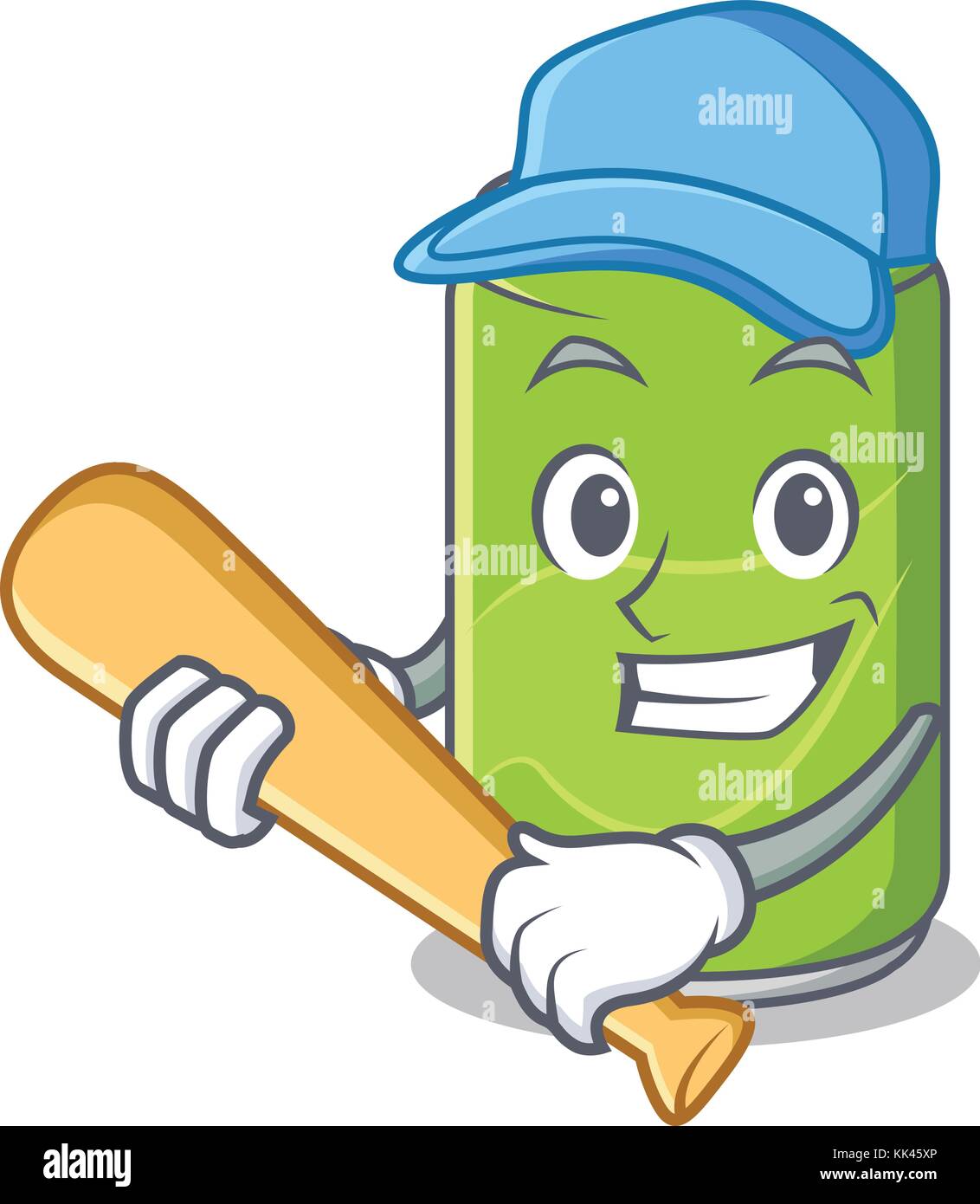 Playing baseball soft drink character cartoon Stock Vector Image & Art ...