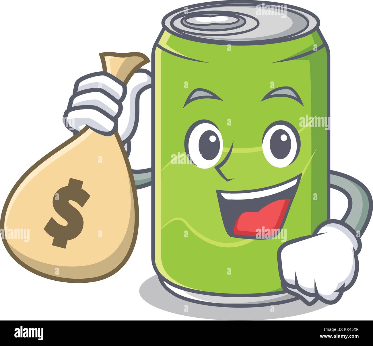 With money bag soft drink character cartoon Stock Vector Image & Art ...