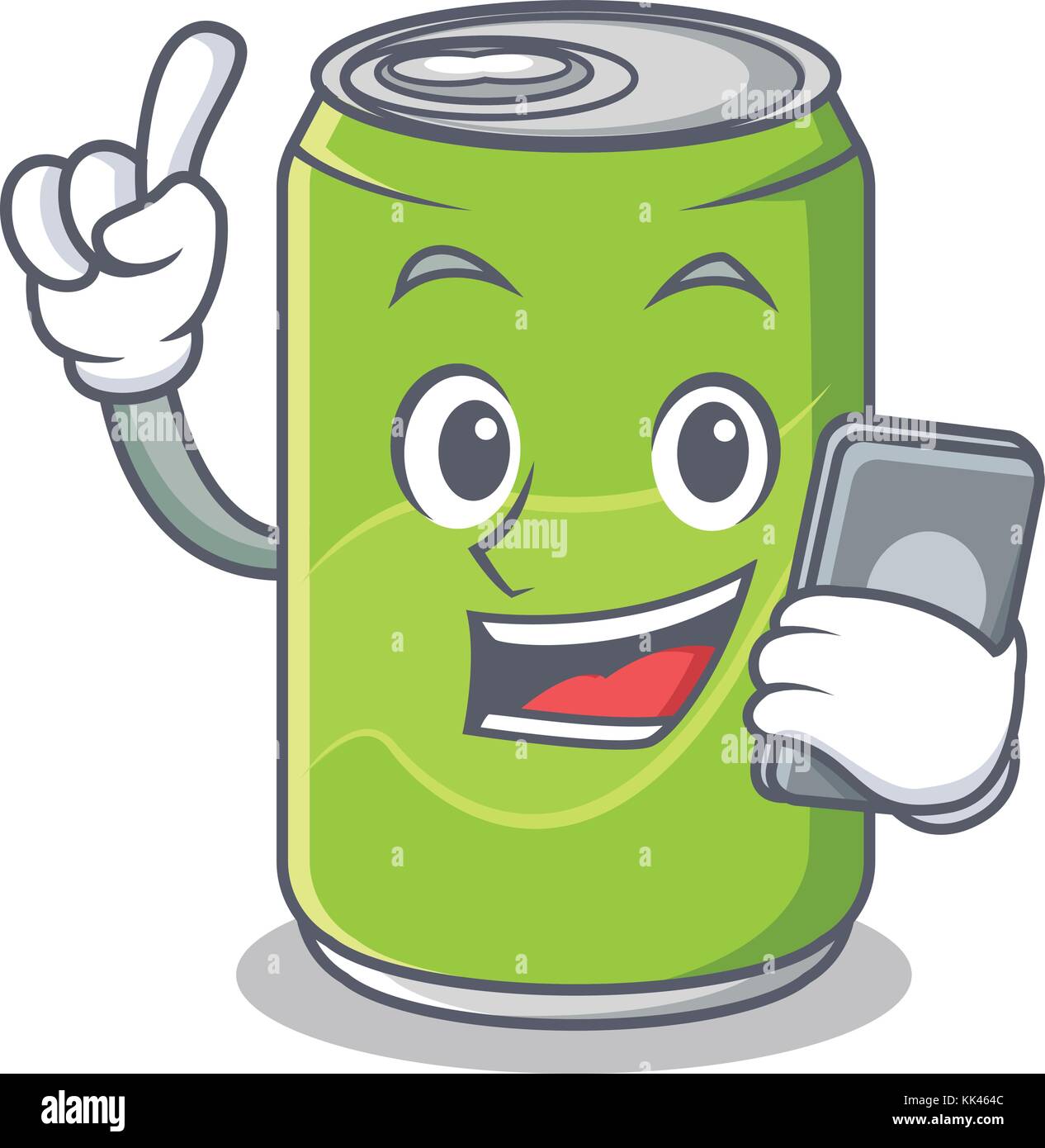 With phone soft drink character cartoon Stock Vector Image & Art - Alamy