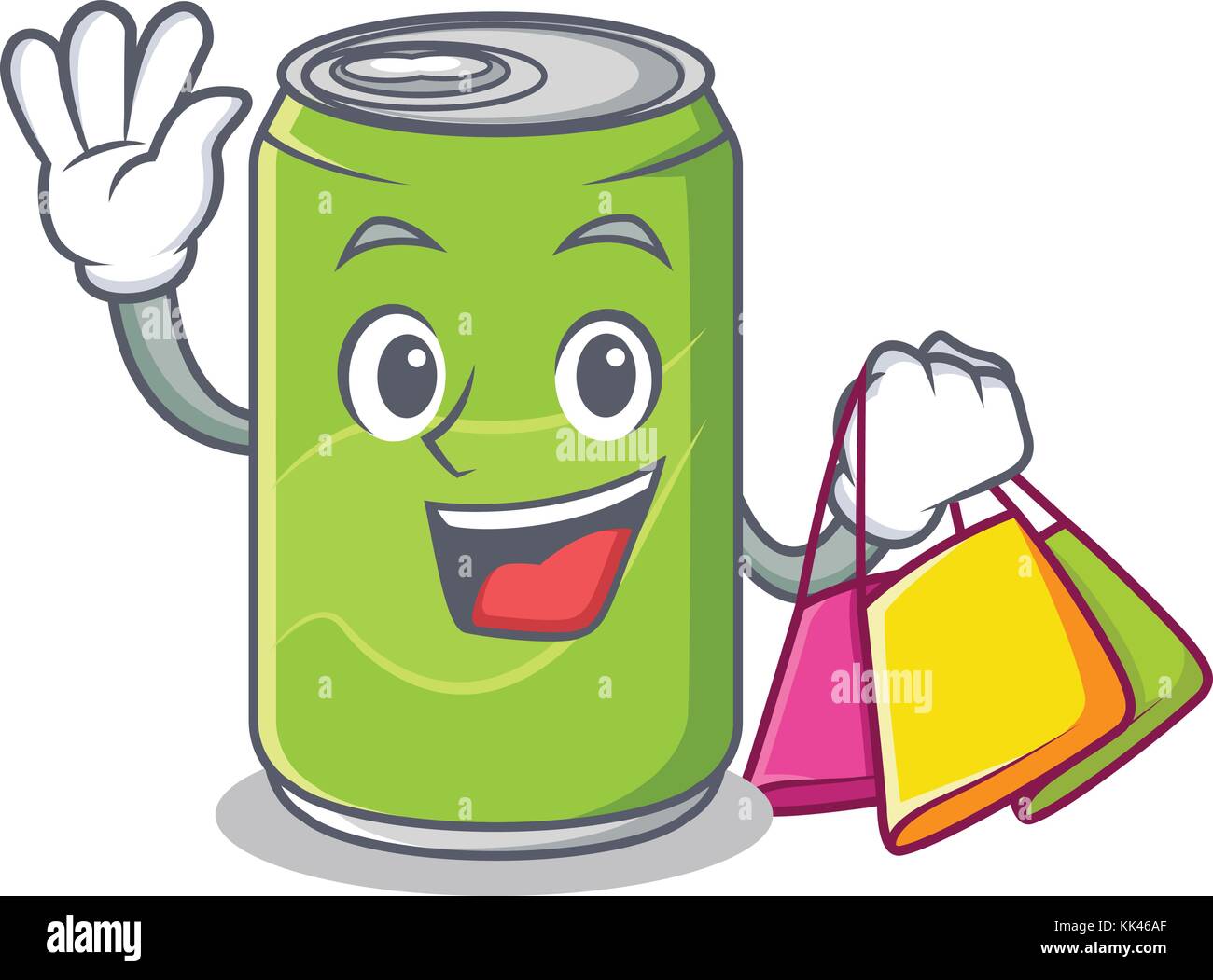 Shopping soft drink character cartoon Stock Vector Image & Art - Alamy
